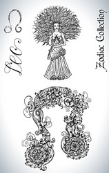 Fantasy zodiac sign lion or leo in gothic Vector Image