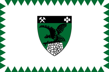 Flag pecs in baranya county hungary Royalty Free Vector