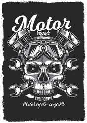 Motorcycle bike labels set Royalty Free Vector Image