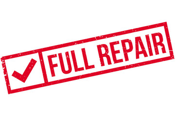 Full repair rubber stamp Royalty Free Vector Image