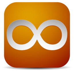 Infinity symbol eeverlasting infinite or cycle Vector Image