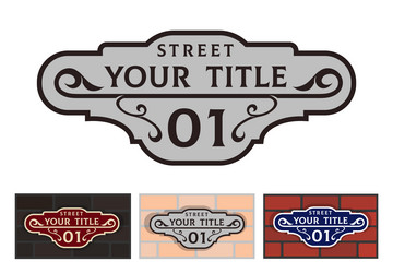 House Name Plate Vector Images (over 100)