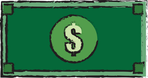 Billet money isolated Royalty Free Vector Image