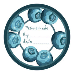 Template jam label design retro homemade Vector Image