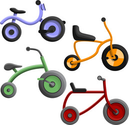 Tricycle Cartoon Red Vector Images (54)