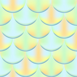 Red and yellow mermaid scale seamless pattern Vector Image