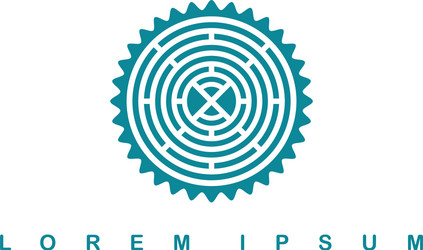 Round circle native tribe sign symbol logo Vector Image