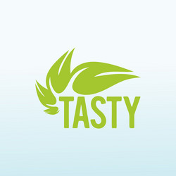 Tasty logo design idea and inspiration Royalty Free Vector