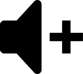 Volume icon music sound sign Royalty Free Vector Image