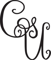 Handwritten monogram am icon Royalty Free Vector Image