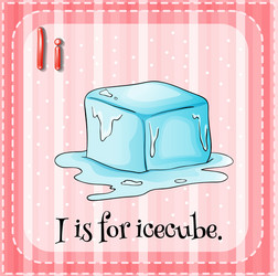 One letter of chocolate alphabet Royalty Free Vector Image