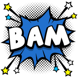 Ding comic bright template with speech bubbles Vector Image