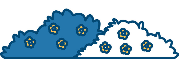 Bush isolated symbol Royalty Free Vector Image