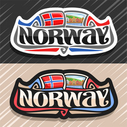 Logo for norway Royalty Free Vector Image - VectorStock