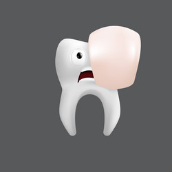 One tooth emoticon Royalty Free Vector Image - VectorStock