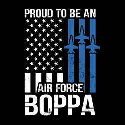 Funny proud to be an air force boompa gift Vector Image