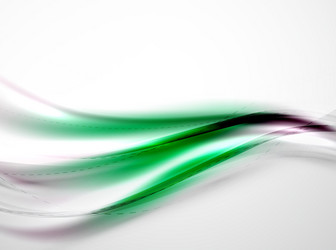 Futuristic green color in wave template Royalty Free Vector