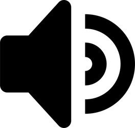 Volume icon music sound sign Royalty Free Vector Image