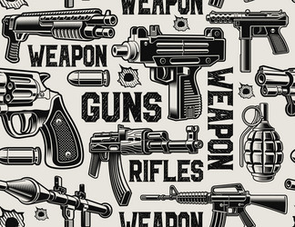 Gun store seamless background Royalty Free Vector Image