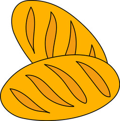 Round bread icon Royalty Free Vector Image - VectorStock