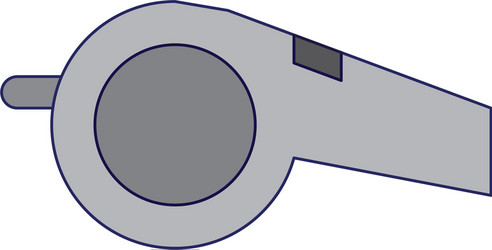 Sport referee whistle isolated cartoon Royalty Free Vector
