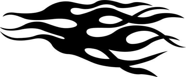Hot Rod Flames Stencil