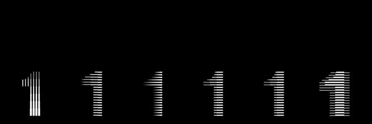 Number one 1 logo lines abstract modern art Vector Image