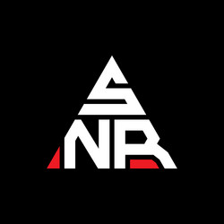Snr logo letter letter logo design Royalty Free Vector Image