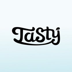 Tasty logo design idea and inspiration Royalty Free Vector