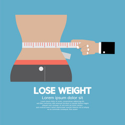 Fat woman problem with excess weight due to wrong Vector Image