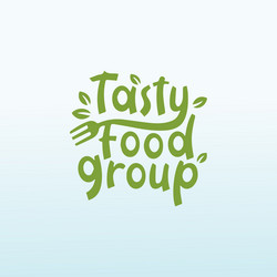 Tasty logo design idea and inspiration Royalty Free Vector