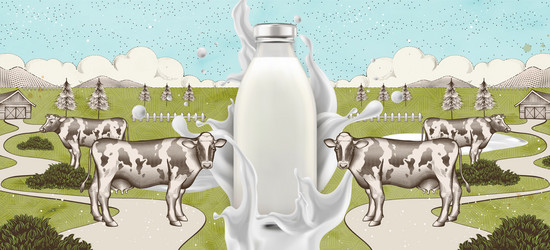 Oat milk ads Royalty Free Vector Image - VectorStock