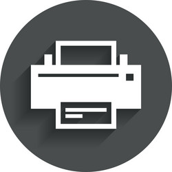 Do not print sign icon printing symbol Royalty Free Vector