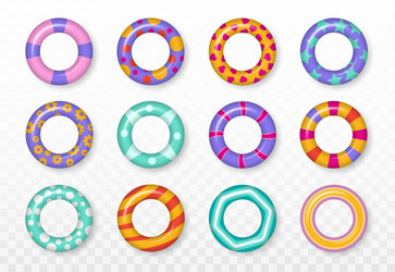 Rubber swim ring Royalty Free Vector Image - VectorStock