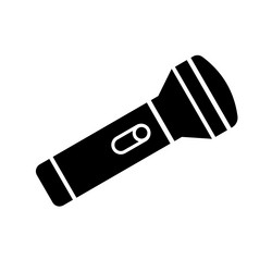 Flashlight on and off position flat Royalty Free Vector