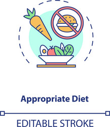 Personalize experience light blue concept icon Vector Image