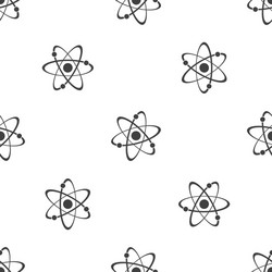 Cute cartoon molecule and atom icon set atomic Vector Image