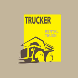 Rental truck logo Royalty Free Vector Image - VectorStock