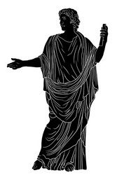Ancient greek man Royalty Free Vector Image - VectorStock