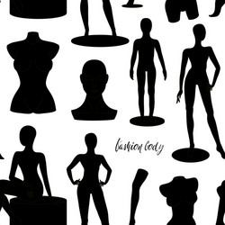 Body mannequins realistic set Royalty Free Vector Image