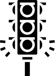 Red light icon Royalty Free Vector Image - VectorStock