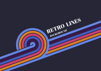 Retro 1970s banner Royalty Free Vector Image - VectorStock