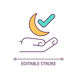 Camera lens logo design with crescent moon Vector Image