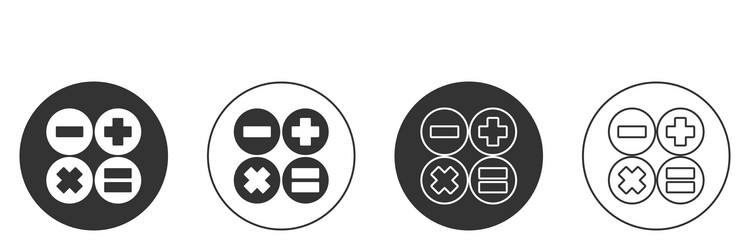 Black triangle math icon isolated on transparent Vector Image