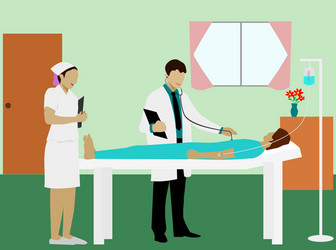 Young woman bringing hot drink to her sick husband