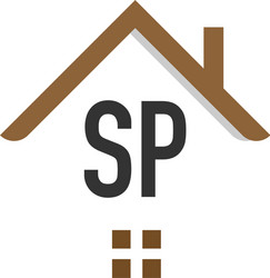 Initial letter ap building logo design template Vector Image