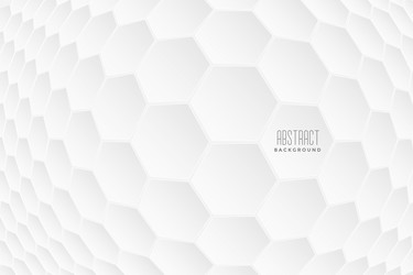 3d hexagonal white pattern background Royalty Free Vector