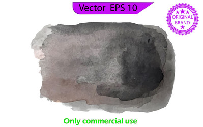 Abstract watercolor hand paint black texture set Vector Image