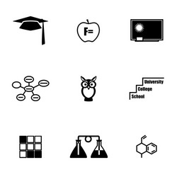 Black education icons tree up from book Royalty Free Vector