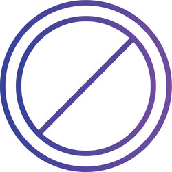 No entry icon Royalty Free Vector Image - VectorStock